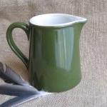 Vintage Hall Green & White Creamer Collectible Restaurant Ware on Luulla